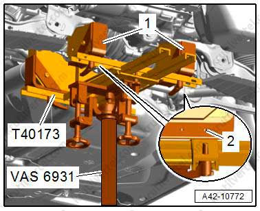 Audi Q7 с 2015 года, задняя подвеска инструкция онлайн