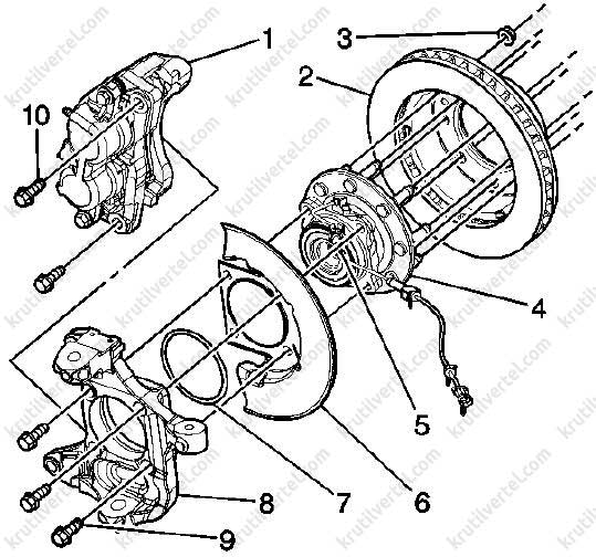 Chevrolet Tahoe | Saburban с 2000 года - ступица и поворотный кулак ...