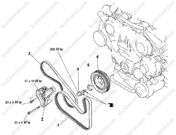 Mitsubishi Pajero Sport | Montero Sport с 2008 года - шкив коленвала ...