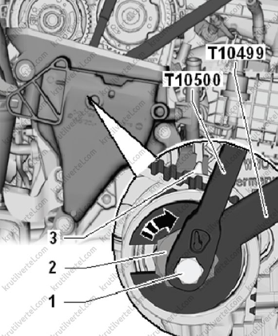 Skoda Kodiaq с 2017 года - привод ГРМ бензинового двигателя 1,4 литра