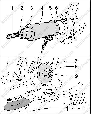 Volkswagen Amarok с 2009 года - передняя подвеска