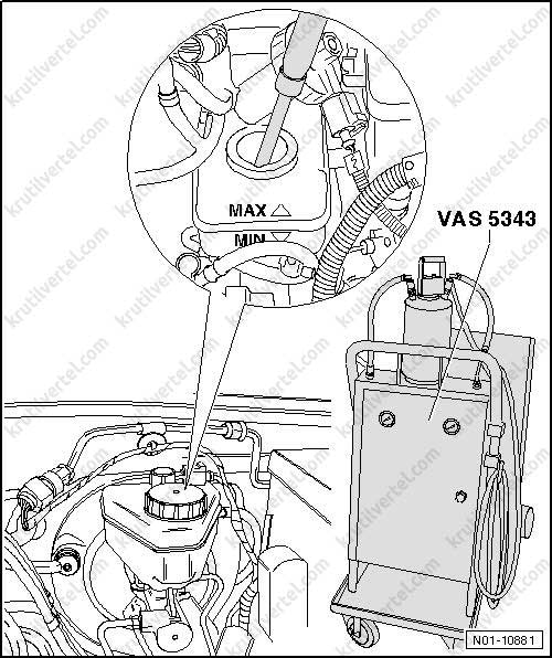 Volkswagen Amarok с 2009 года - гидропривод тормозов