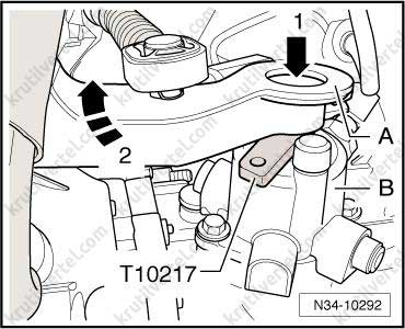 Volkswagen T5 с 2009 года - привод переключения передач МКПП