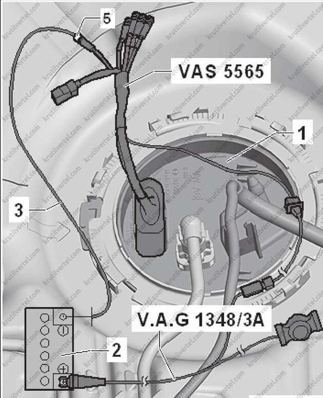VW Polo Liftback с 2020 года, снятие топливной рампы инструкция онлайн