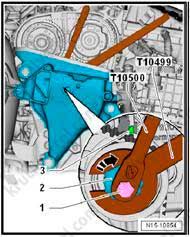 VW Tiguan с 2016 года, привод ГРМ бензинового двигателя 1,4 л ...