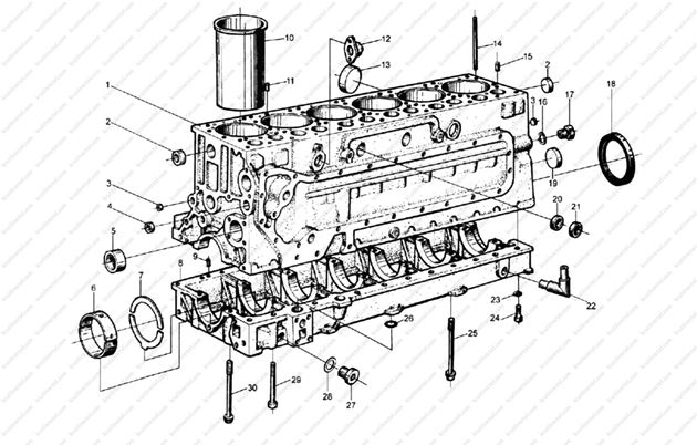 Двигатель Weichai WD 615 - каталог запасных частей